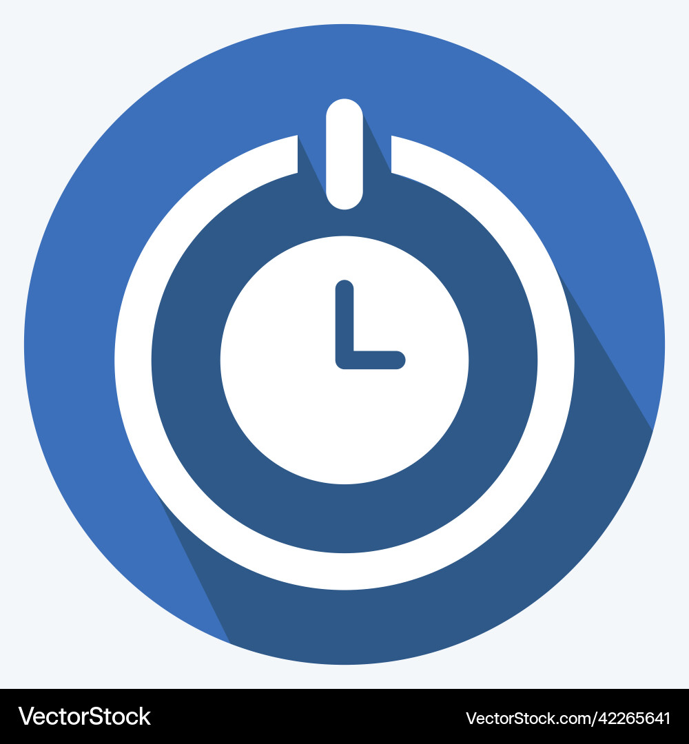 Icon scheduled power on off suitable for mobile Vector Image