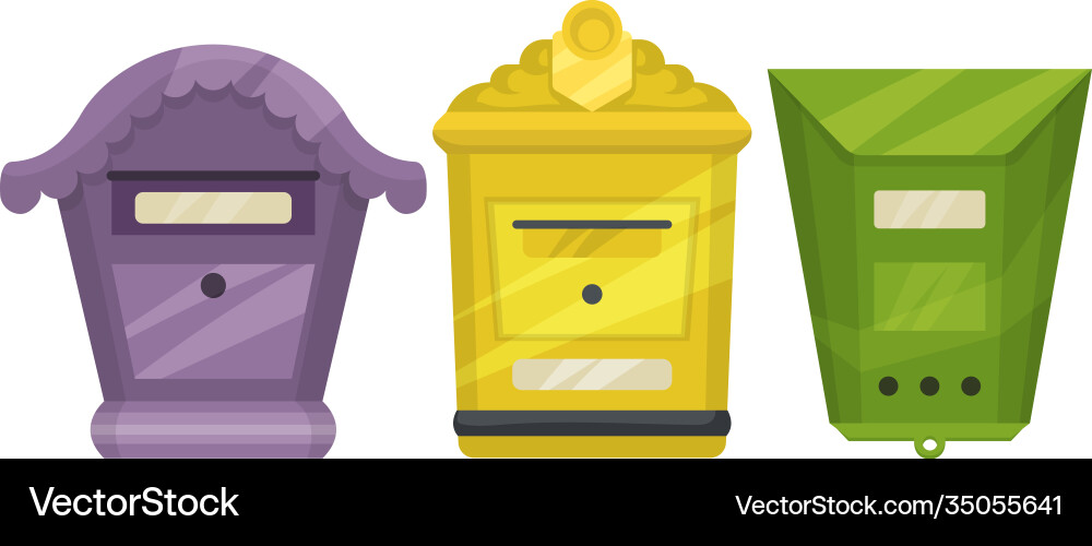 Mailbox or letter box for sending and receiving Vector Image