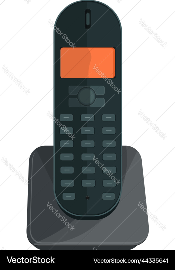 Wireless home telephone on a white background Vector Image