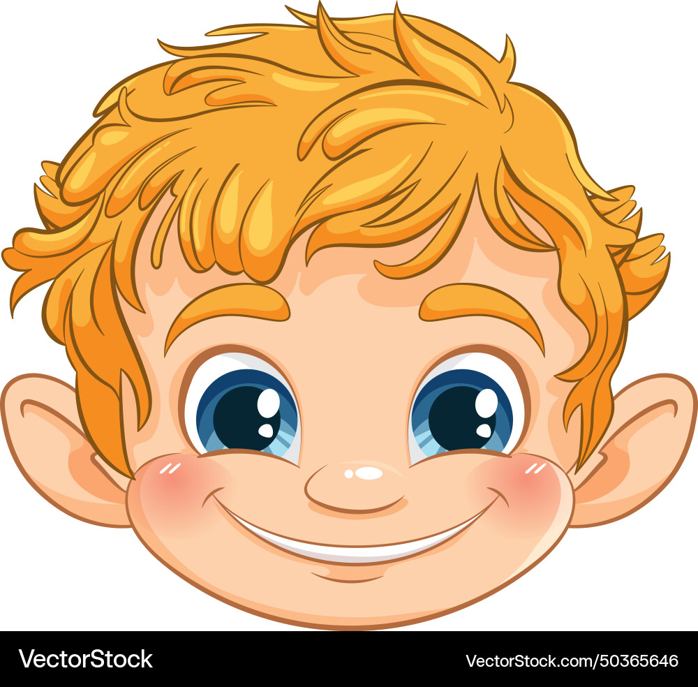 A smiling young boy Royalty Free Vector Image - VectorStock