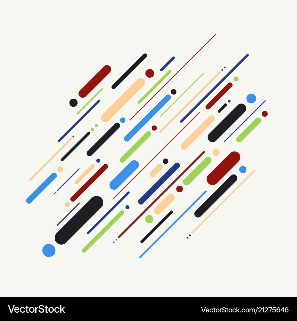 Abstract of colorful stripes line pattern Vector Image