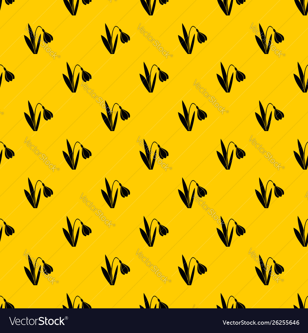 Bell flower pattern Royalty Free Vector Image - VectorStock