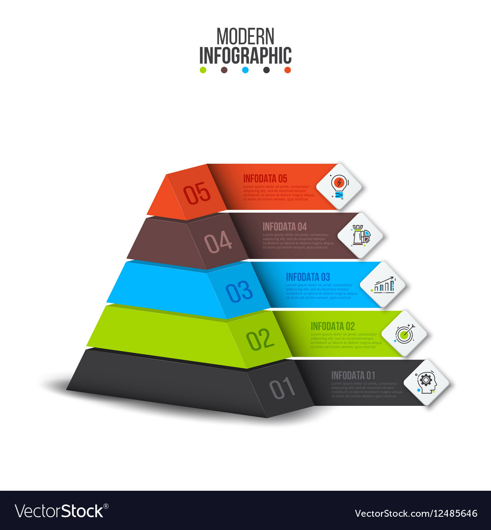 Business data visualization Royalty Free Vector Image