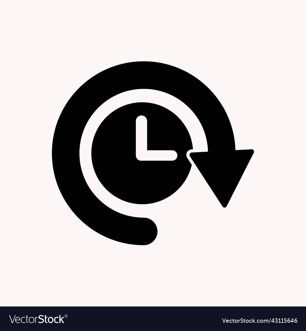 Clock icon time symbol Royalty Free Vector Image Clock icon time symbol Royalty Free Vector Image