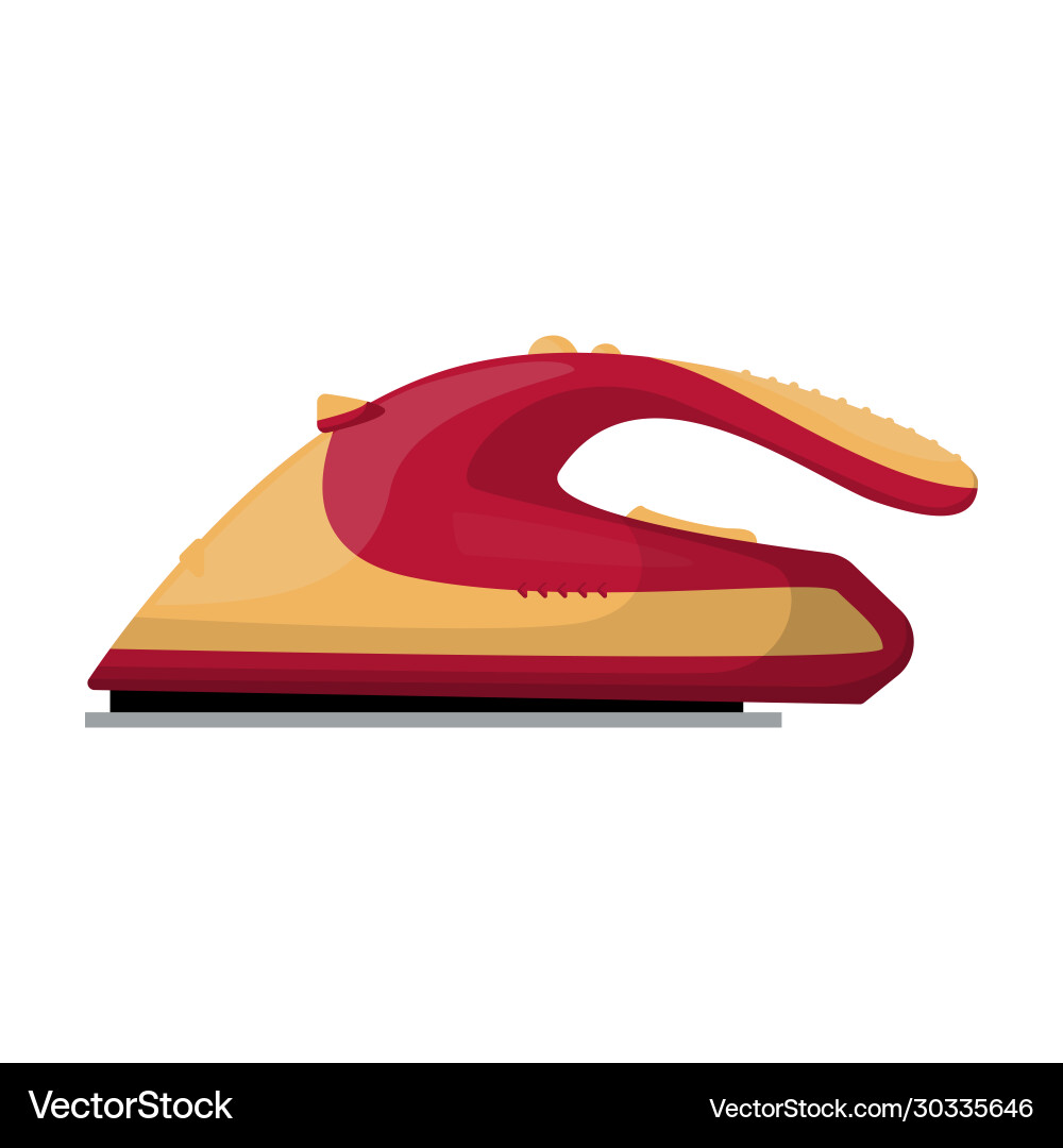 Electric iron iconcartoon icon Royalty Free Vector Image