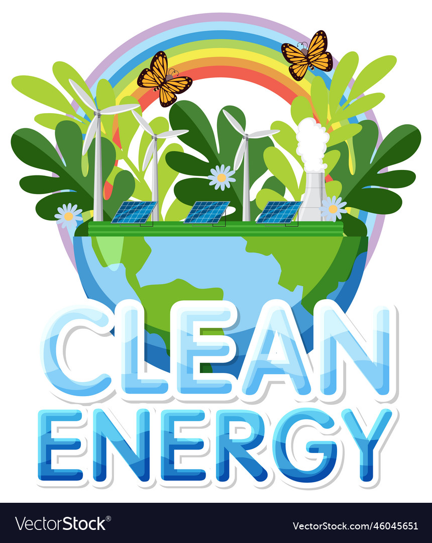 Alternative clean energy concept Royalty Free Vector Image Alternative clean energy concept Royalty Free Vector Image
