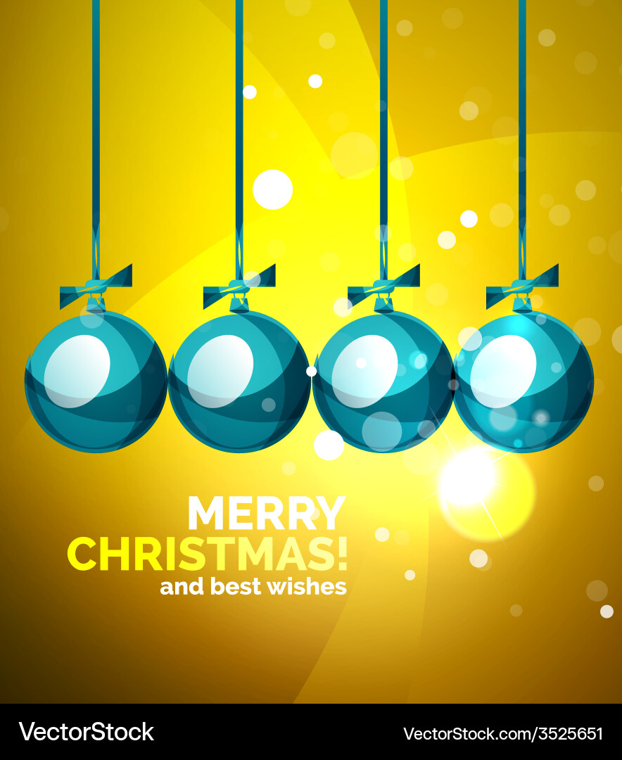 Colorful bright shiny christmas card Royalty Free Vector