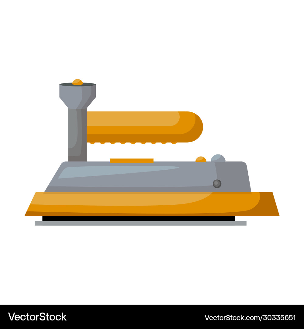 Electric iron iconcartoon icon Royalty Free Vector Image
