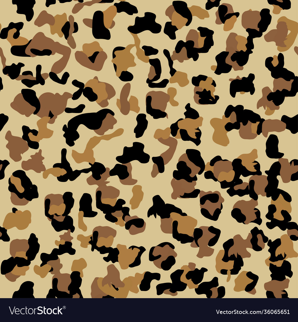 Fashionable leopard seamless pattern stylized Vector Image