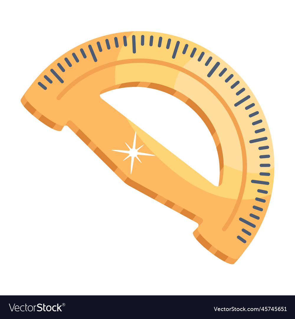Protractor Royalty Free Vector Image - VectorStock Protractor Royalty Free Vector Image - VectorStock