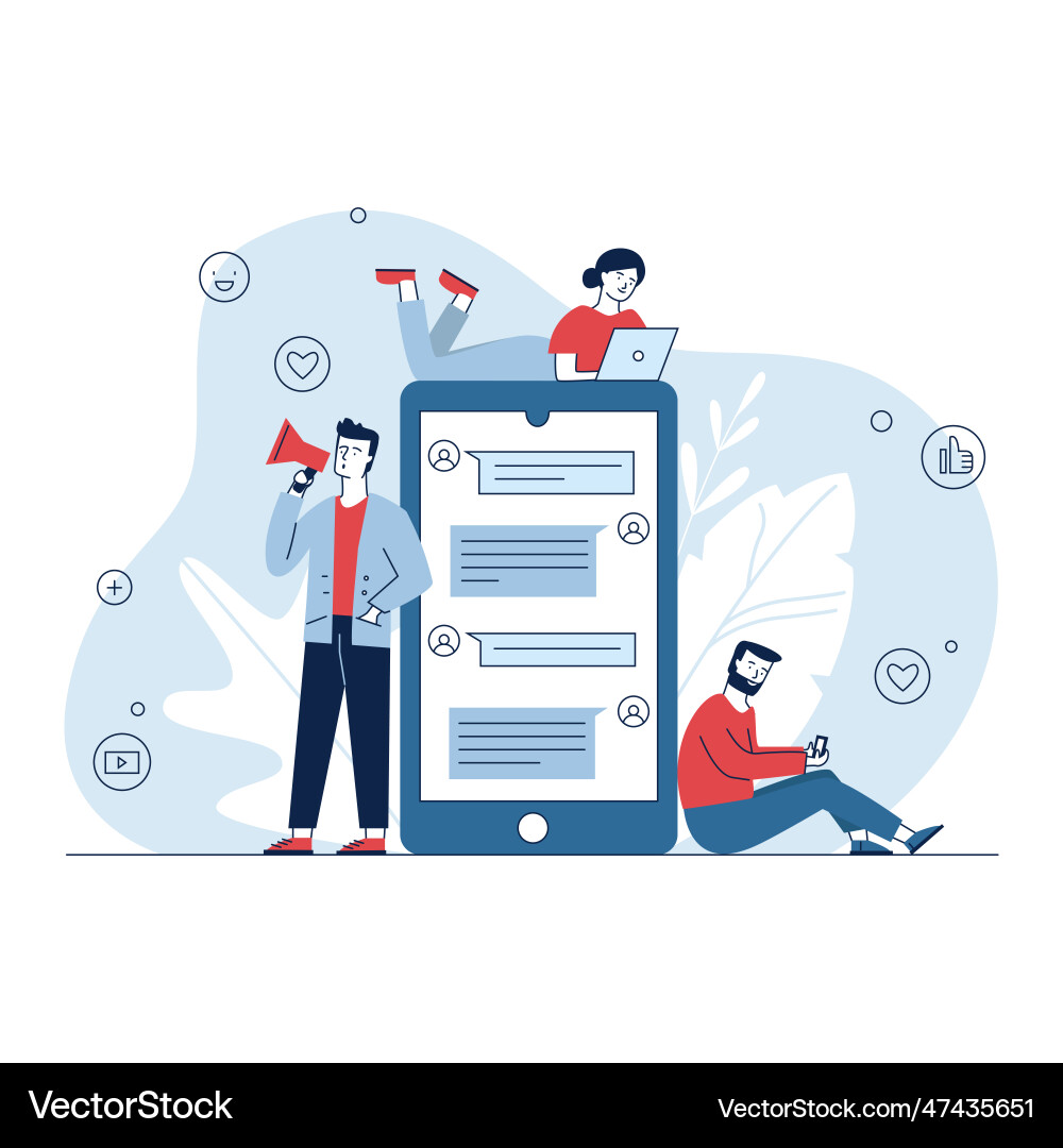 Social media marketing Royalty Free Vector Image