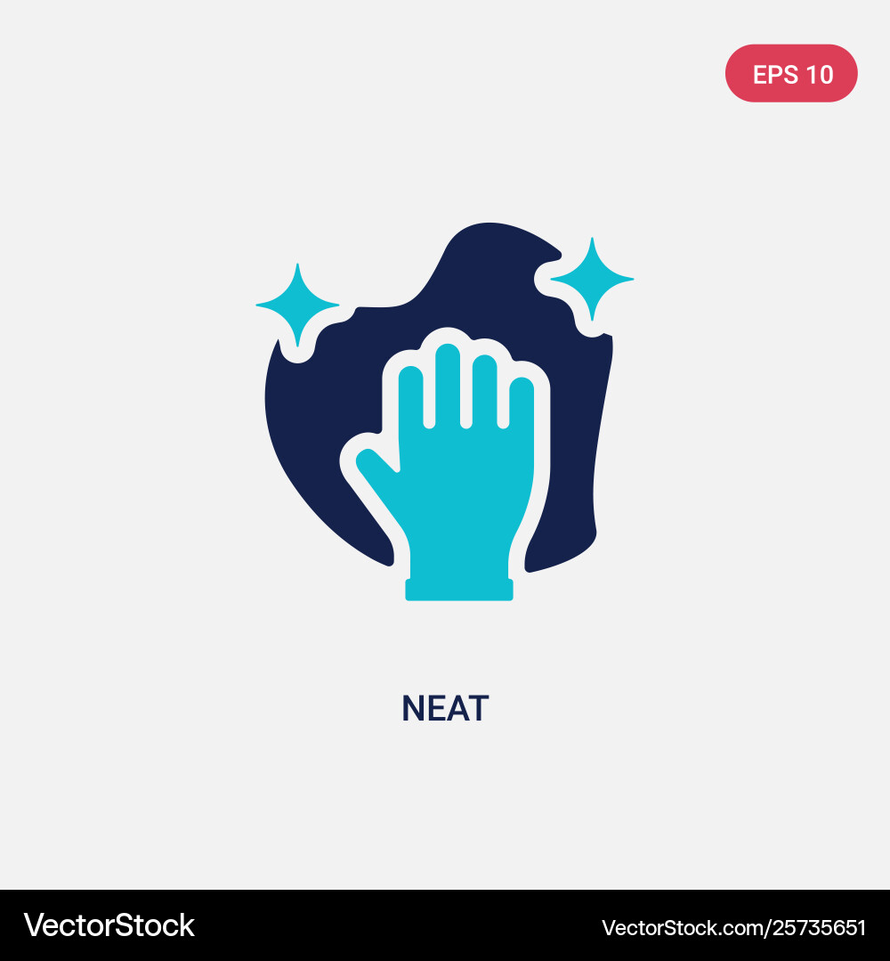 Two color neat icon from cleaning concept Vector Image
