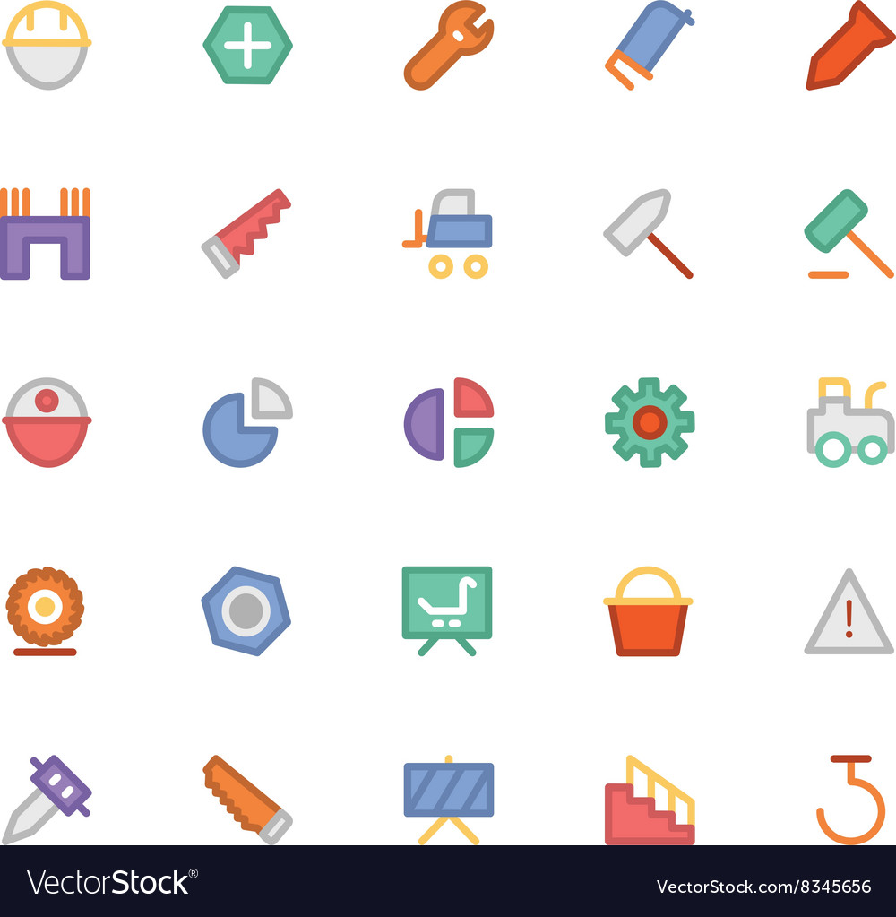 Construction icons 11 Royalty Free Vector Image