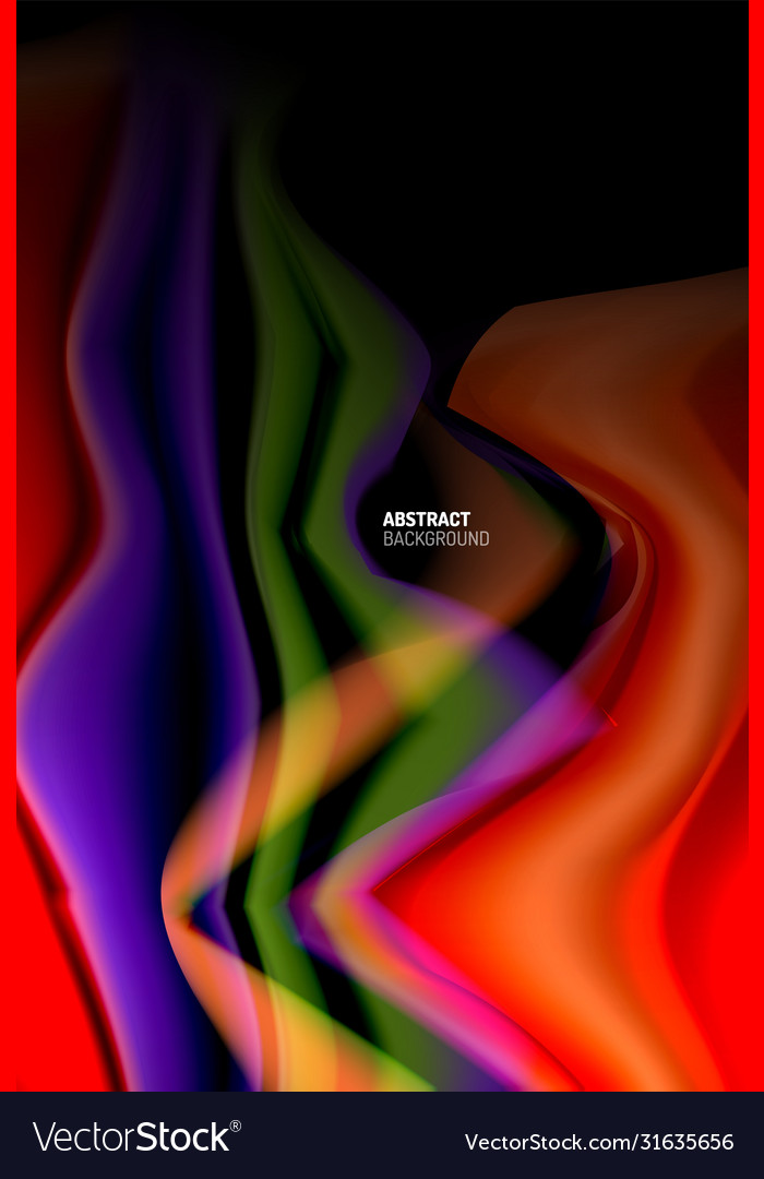 Liquid gradients abstract background color wave Vector Image