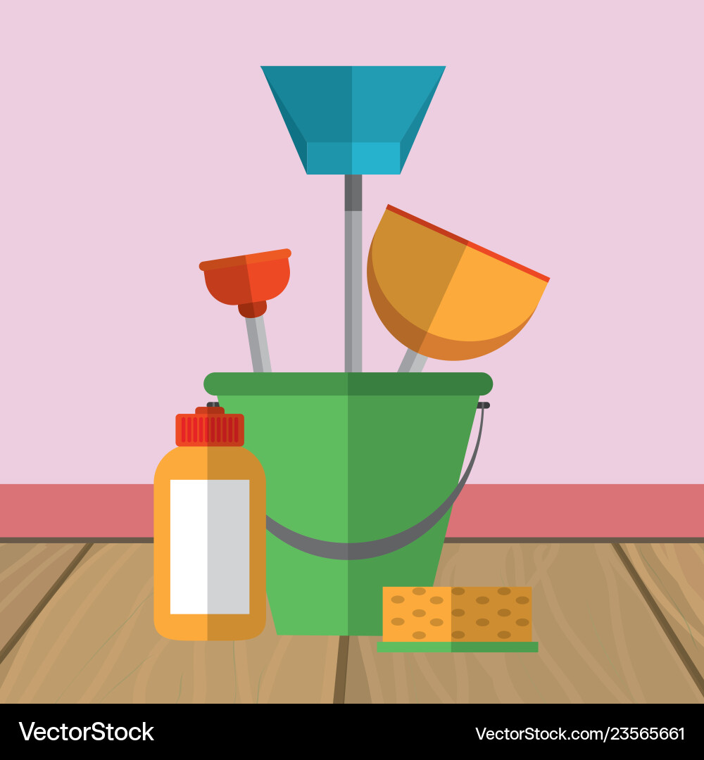 House cleaning laundry room Royalty Free Vector Image