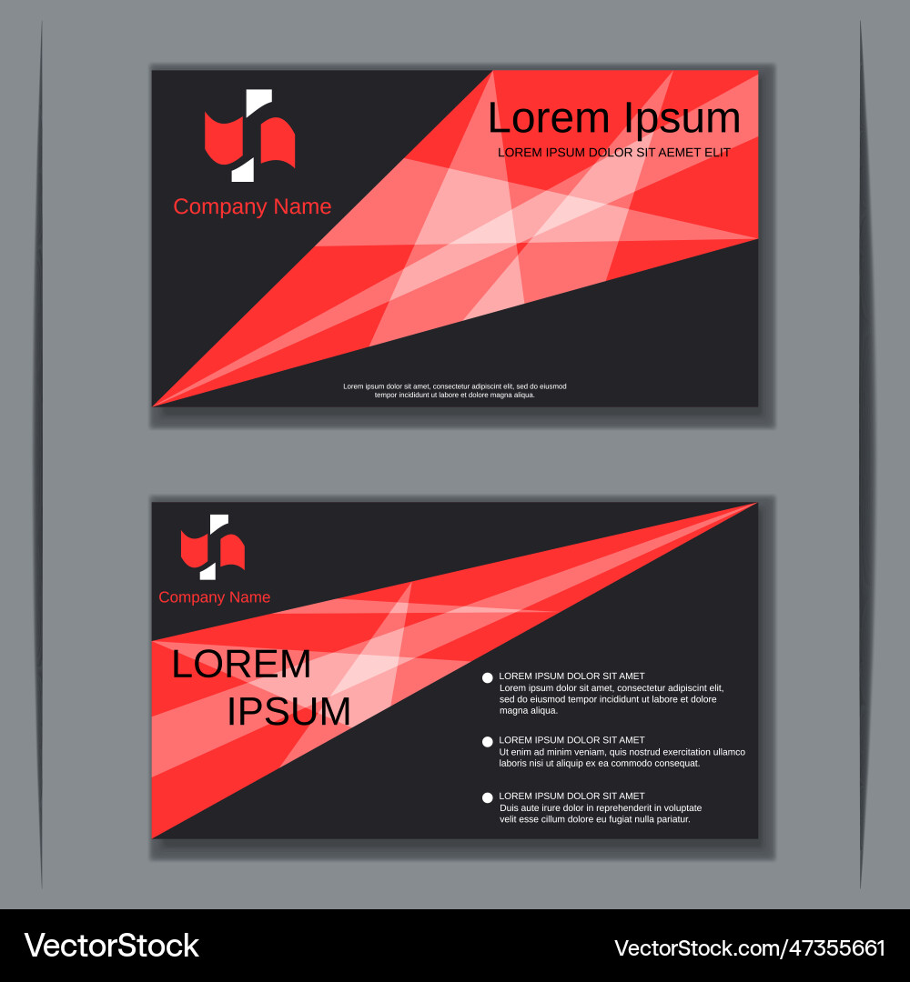 Modern business visiting card design template Vector Image