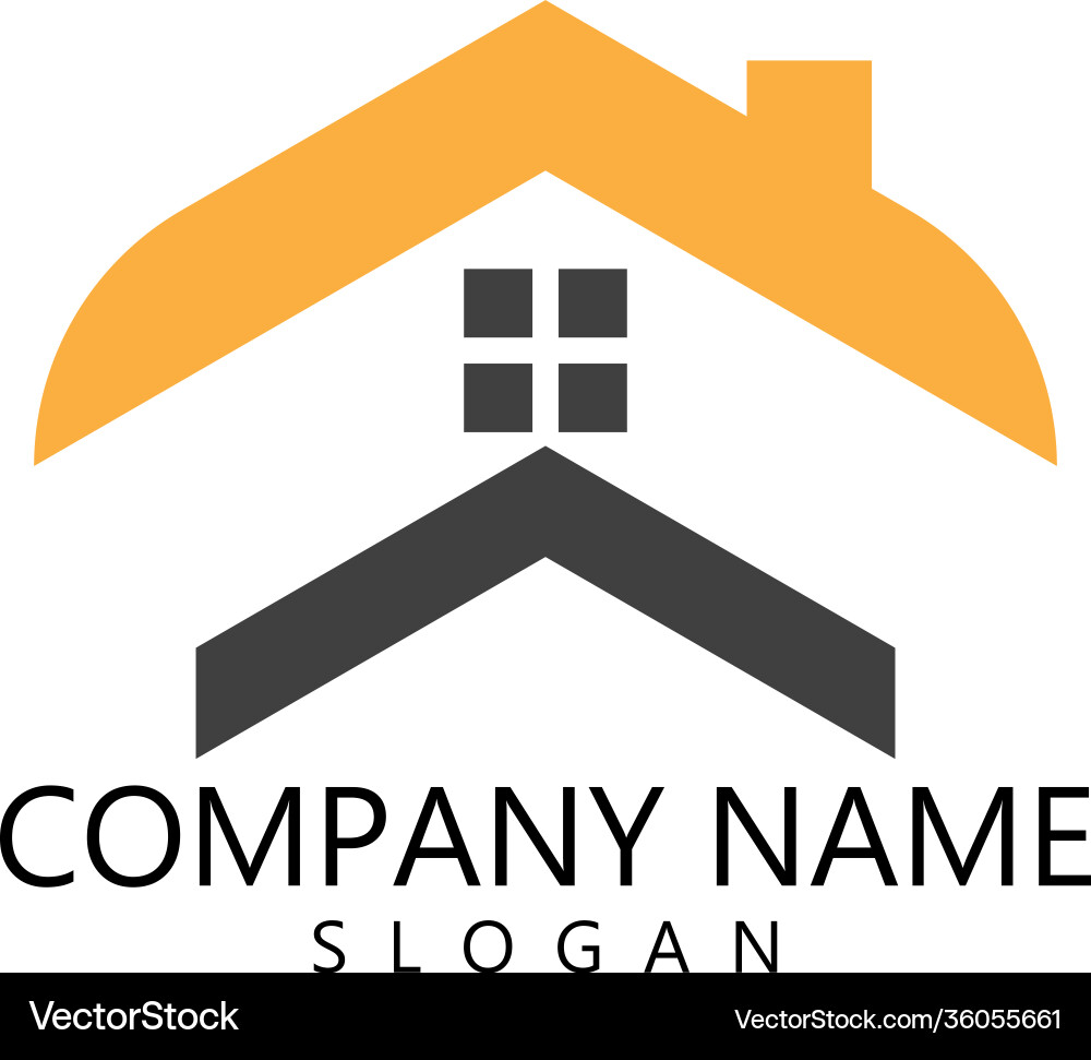 Property logo template Royalty Free Vector Image
