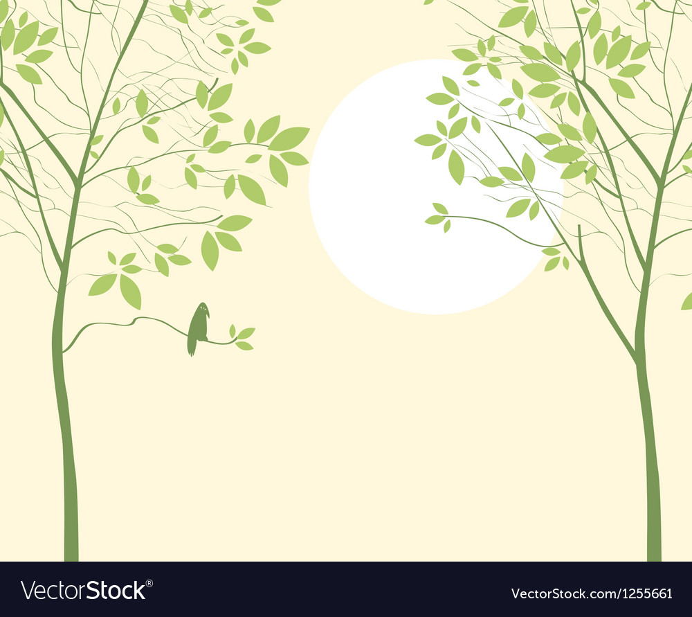 Spring landscape Royalty Free Vector Image - VectorStock