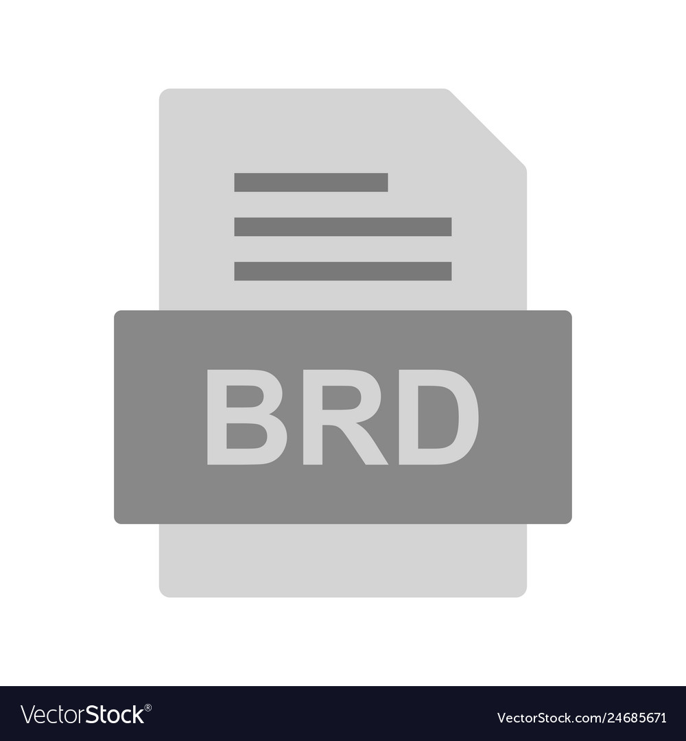 Brd file document icon Royalty Free Vector Image