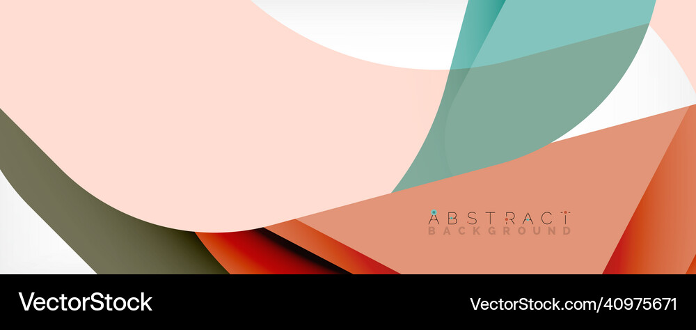 Geometric abstract background - multicolored Vector Image