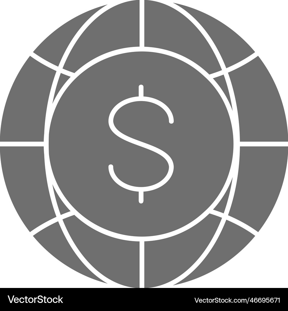 Globe earth with coin online payment worlds Vector Image