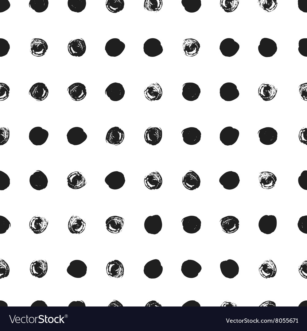 Seamless polka dot pattern Royalty Free Vector Image