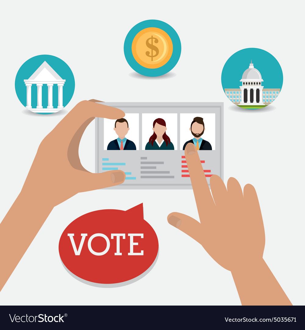 Vote design Royalty Free Vector Image - VectorStock