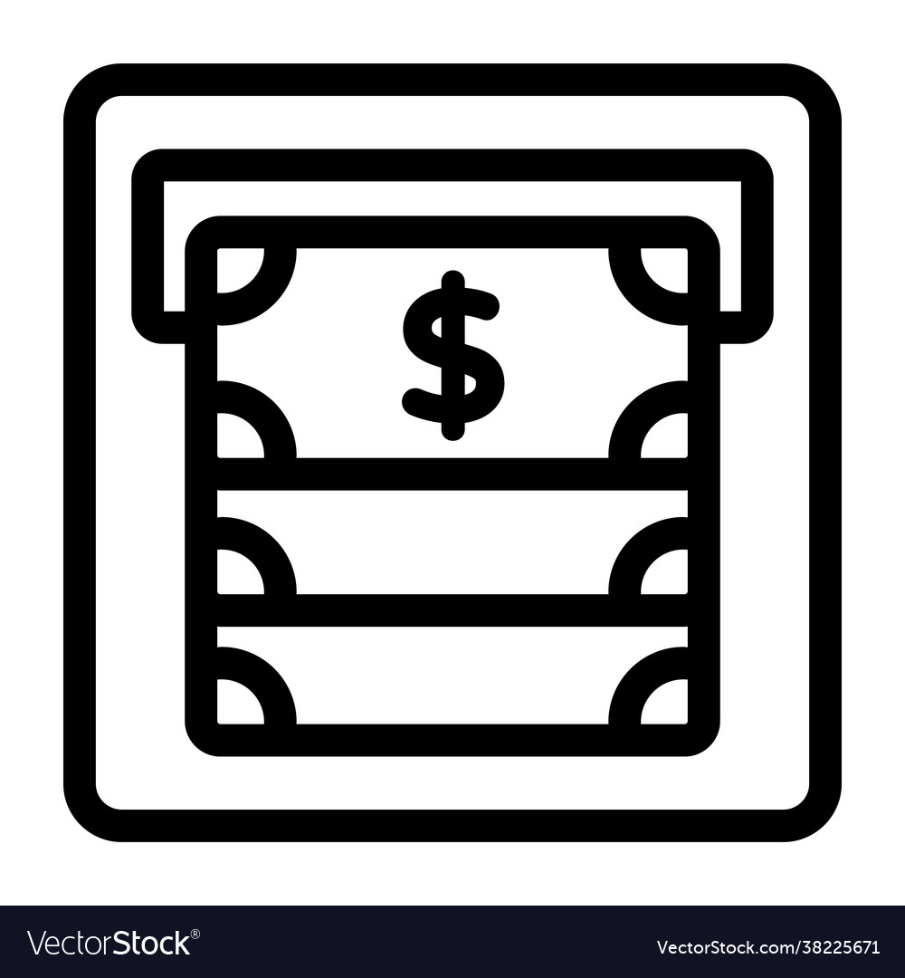 Withdraw Royalty Free Vector Image - VectorStock