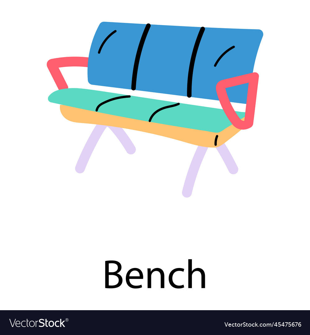 Bench Royalty Free Vector Image - VectorStock