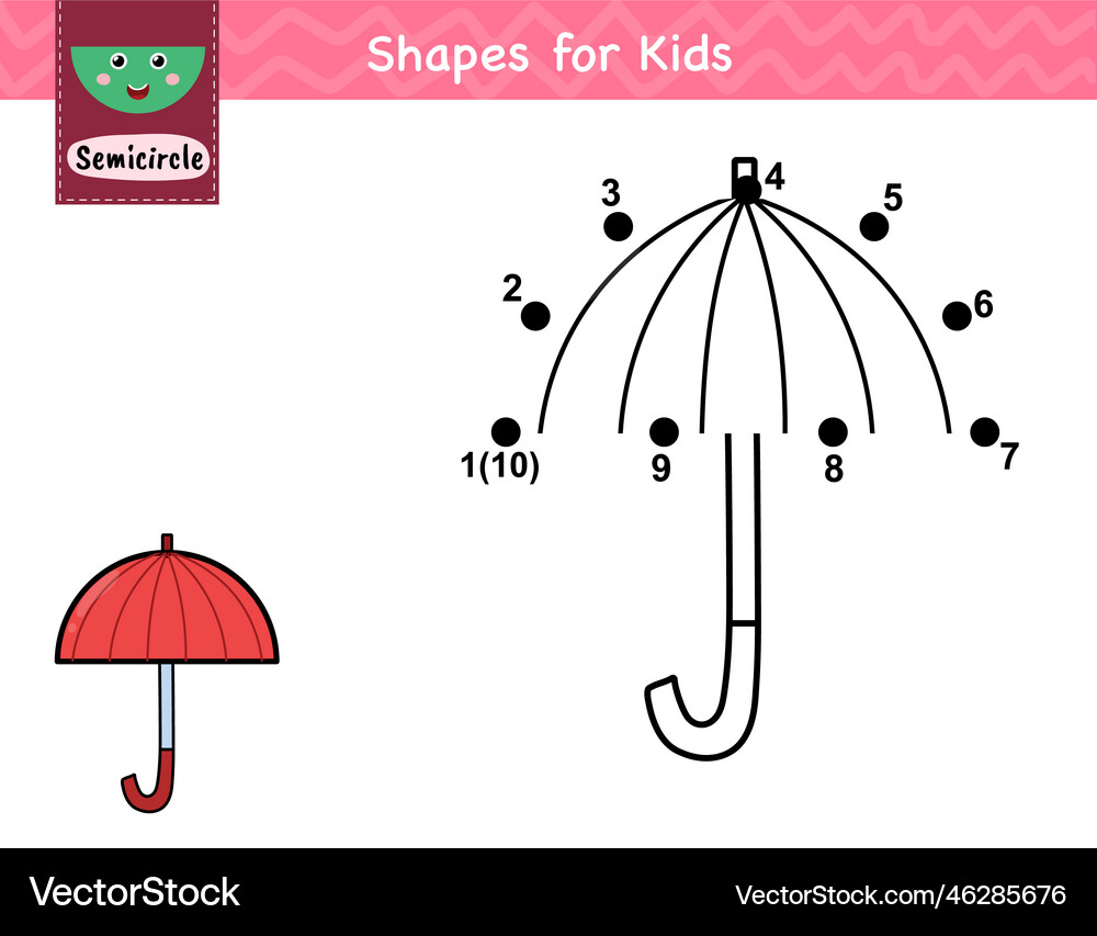 Dot to number game for kids connect the dots Vector Image