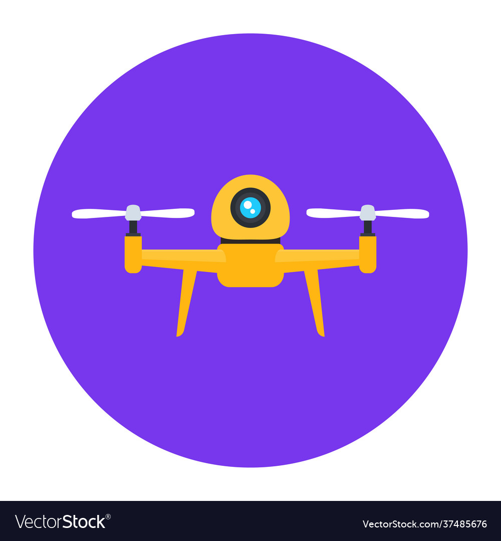 Drone camera Royalty Free Vector Image - VectorStock