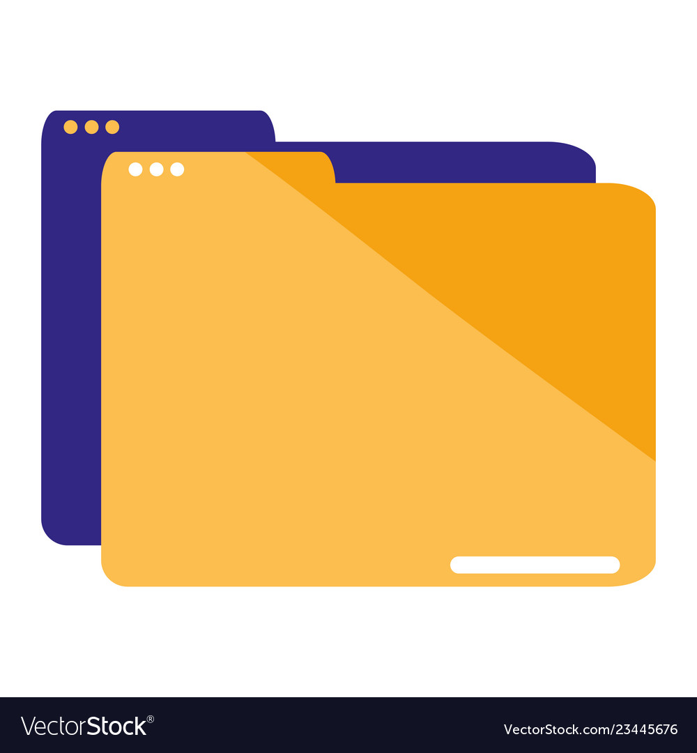 Folder document data icon Royalty Free Vector Image