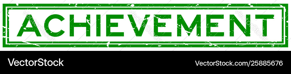 Grunge Green Achievement Stamp Royalty Free Vector Image