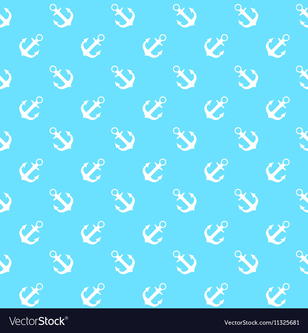 Anchor seamless pattern background Royalty Free Vector Image