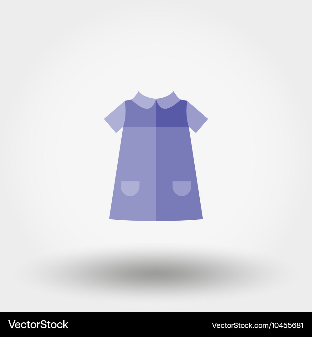 Baby dress icon Royalty Free Vector Image - VectorStock