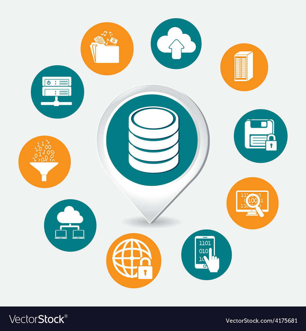 Database design Royalty Free Vector Image - VectorStock