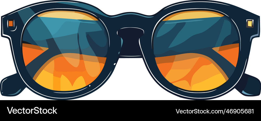 Fashionable eyeglasses frame modern elegance Vector Image