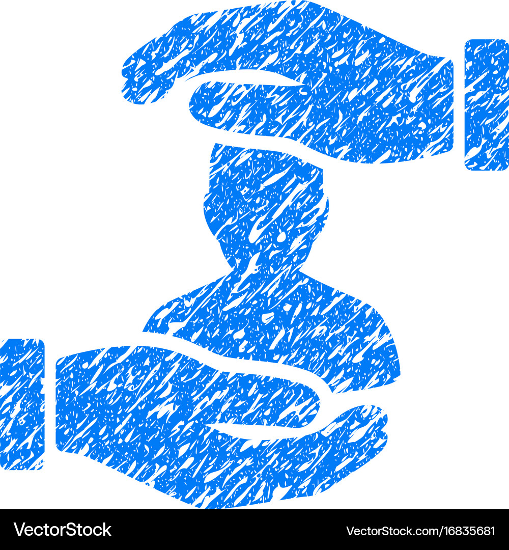 Patient insurance grunge icon Royalty Free Vector Image