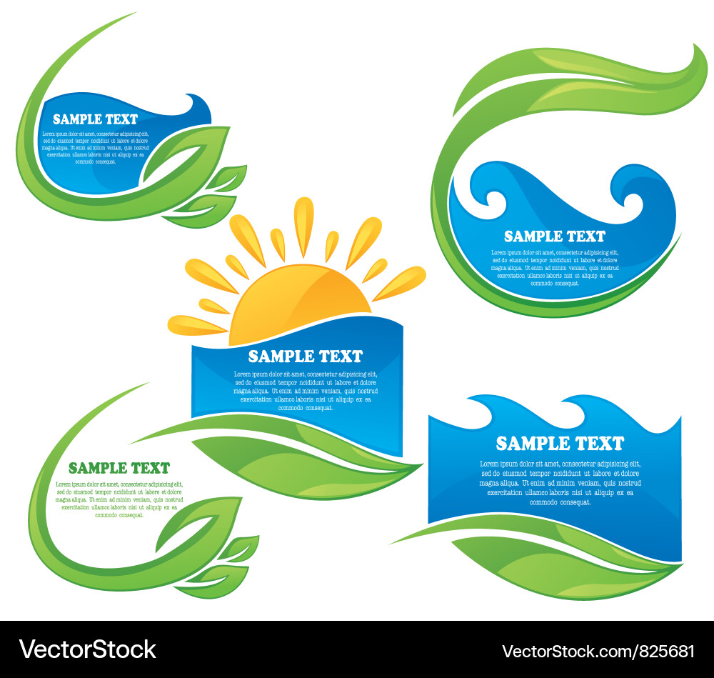Summer Nature Royalty Free Vector Image Vectorstock