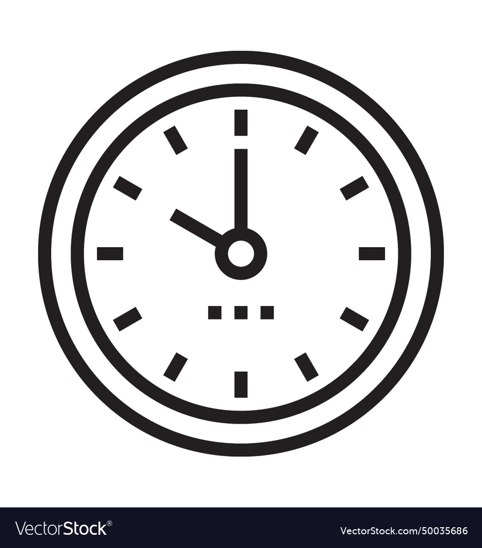 Clock icon Royalty Free Vector Image - VectorStock Clock icon Royalty Free Vector Image - VectorStock