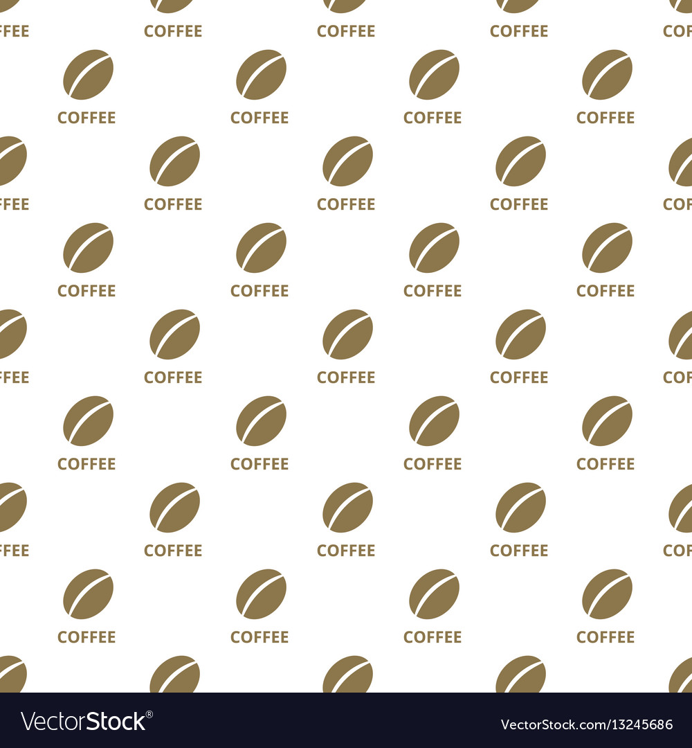 Coffee seamless pattern Royalty Free Vector Image