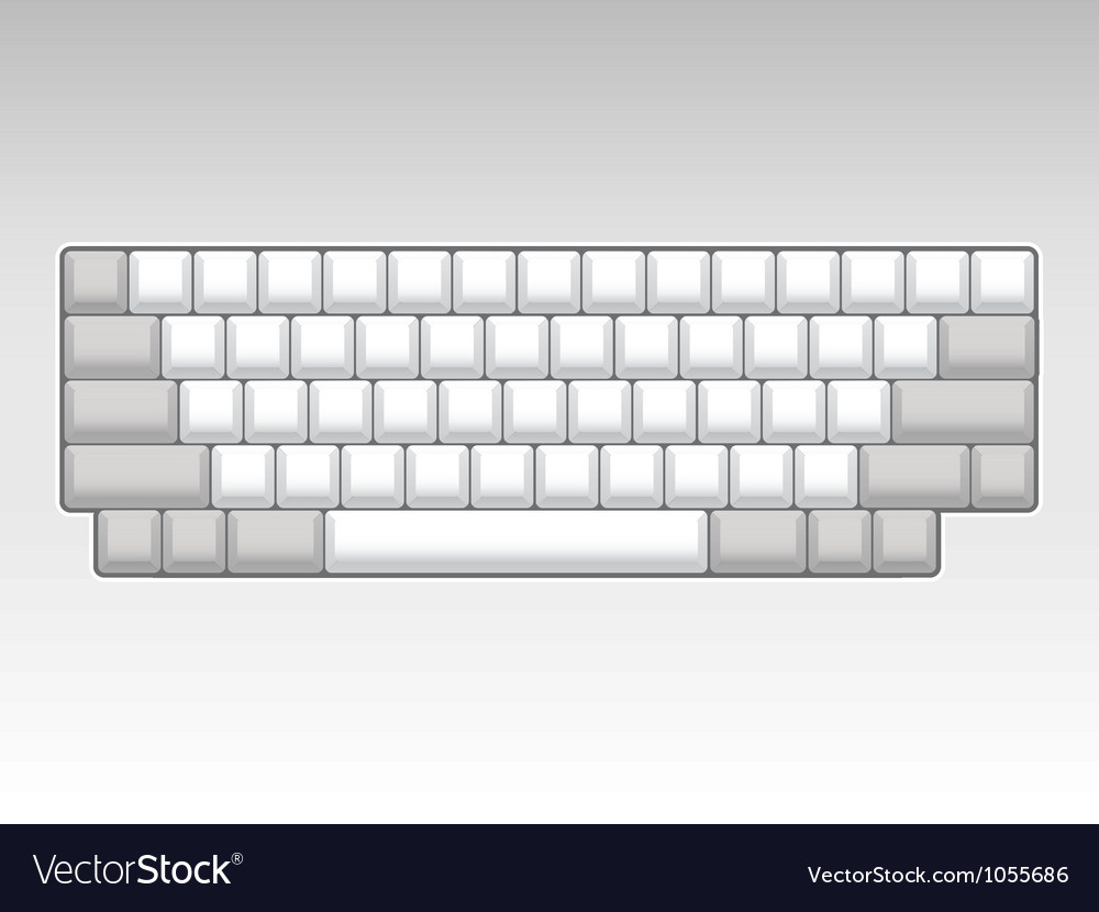 Computer keyboard Royalty Free Vector Image - VectorStock