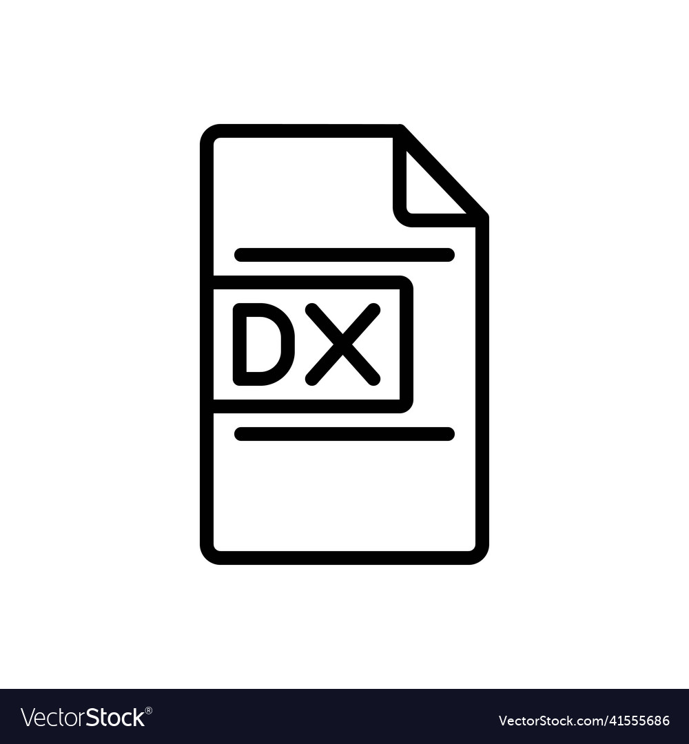 Dx Royalty Free Vector Image - VectorStock