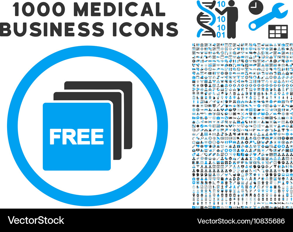 Free rounded icon with medical bonus Royalty Free Vector