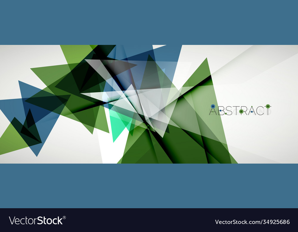 Geometric abstract background color triangle Vector Image