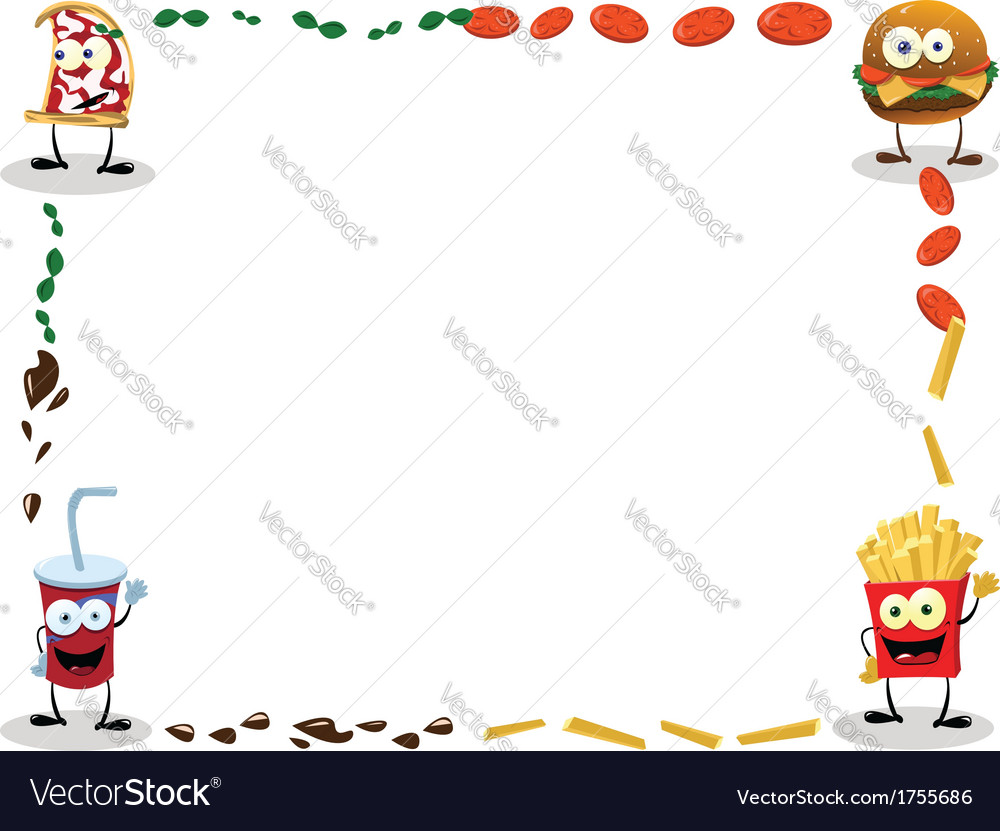 Horizontal menu frame Royalty Free Vector Image