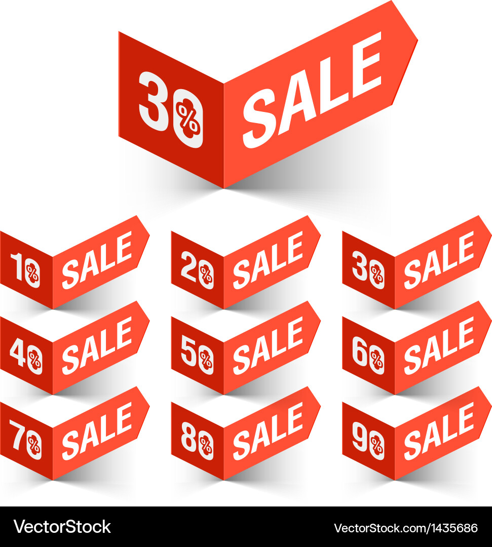 Sale percent sign Royalty Free Vector Image - VectorStock