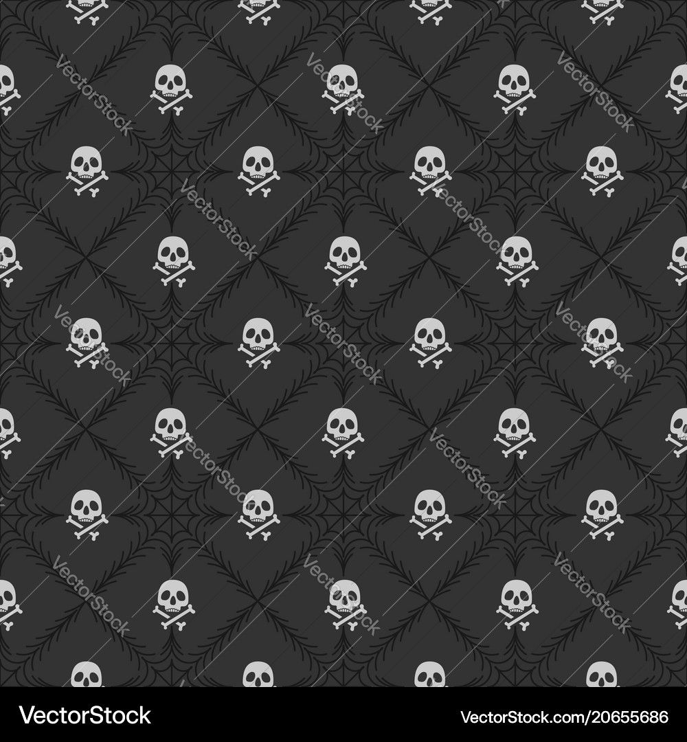 Skull pattern Royalty Free Vector Image - VectorStock