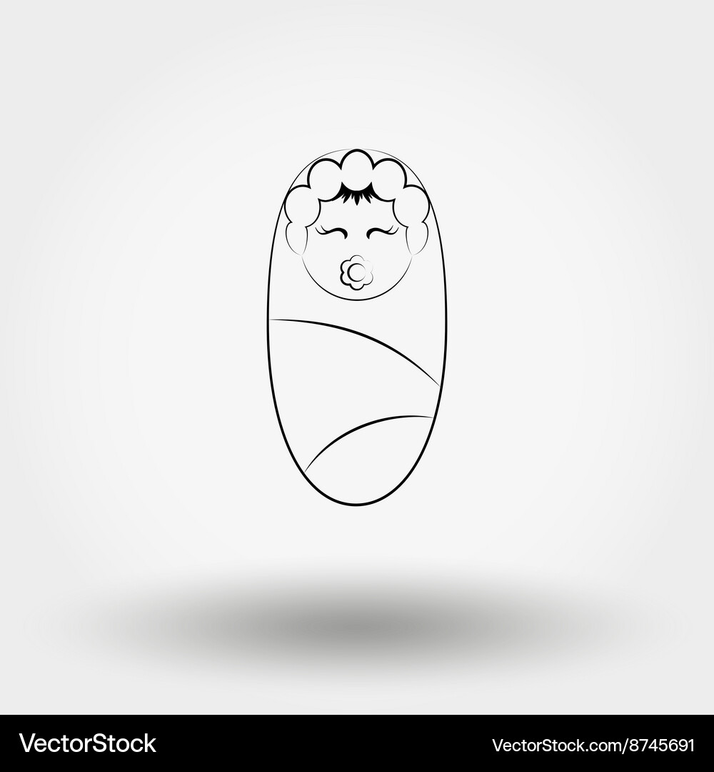 Baby girl Royalty Free Vector Image - VectorStock