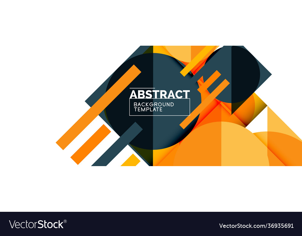 Clean minimal geometric abstract background Vector Image